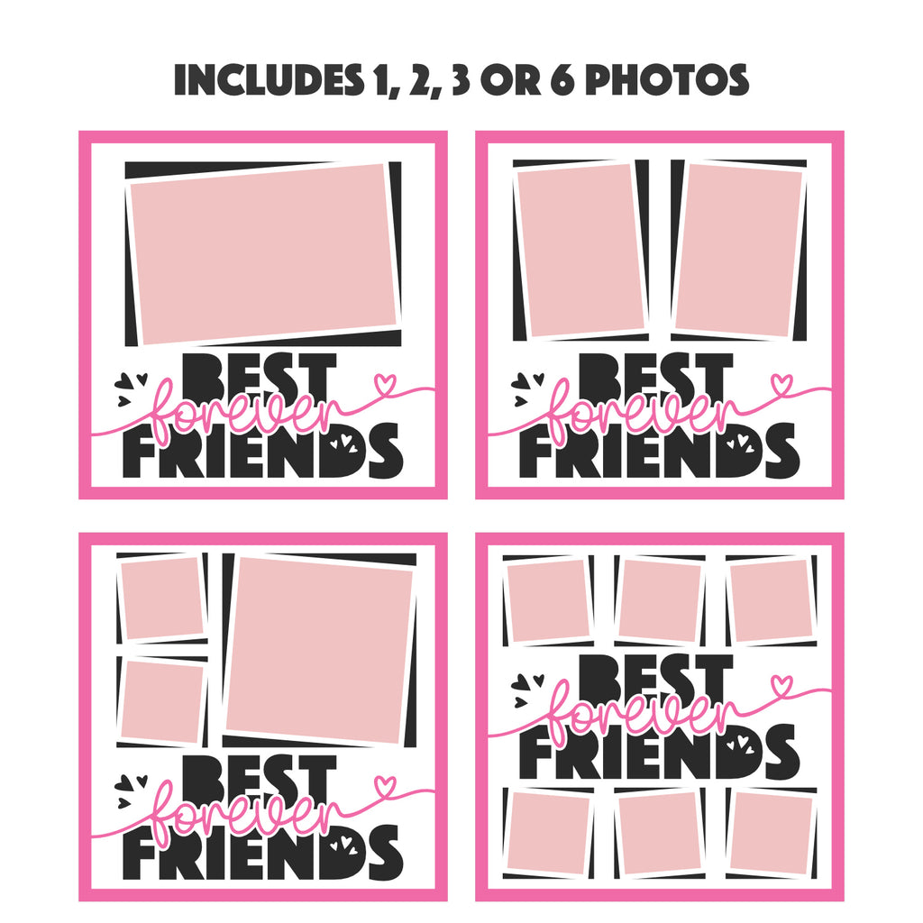 Best Friends Forever Picture Frame Shadow Box Project – CraftyCatSVG