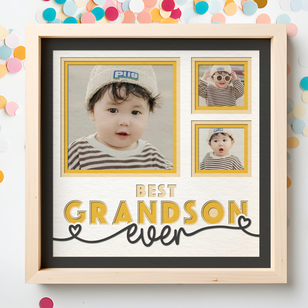 Best Grandson(s) Ever Layered SVG Picture Frame Project – CraftyCatSVG