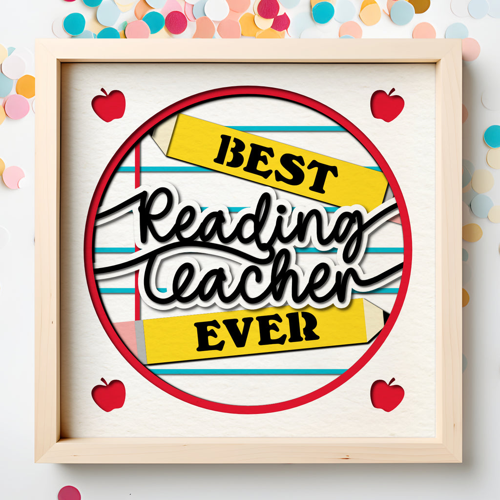 Best Teacher Ever Layered SVG Sign Bundle – CraftyCatSVG