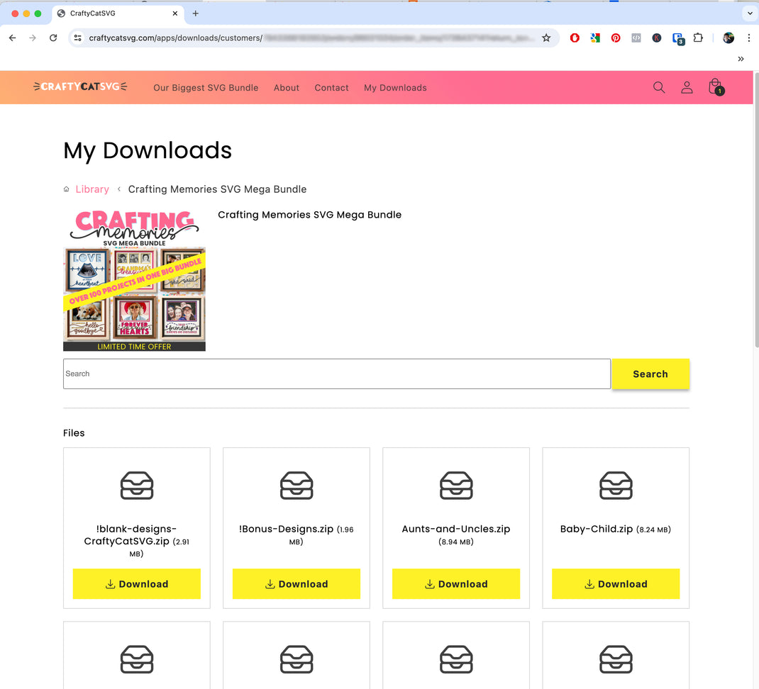 How To Access Your CraftyCatSVG Files