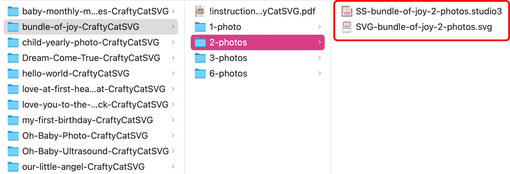 CraftyCatSVG File Update Log
