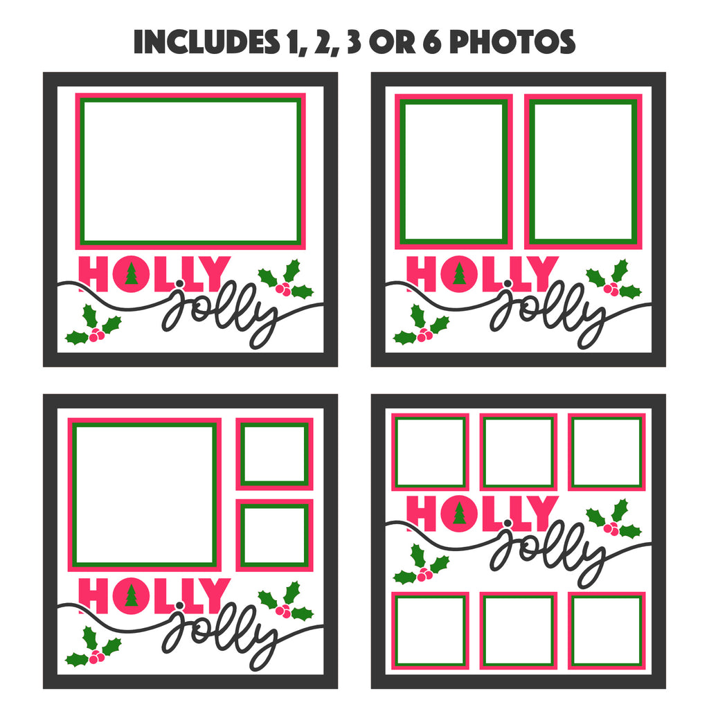 Holly Jolly Layered Picture Frame Shadow Box Project – CraftyCatSVG