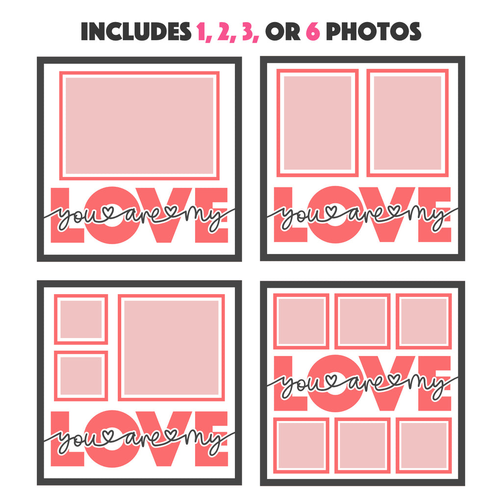 You are My Love Couple Layered Picture Frame Shadow Box Project ...